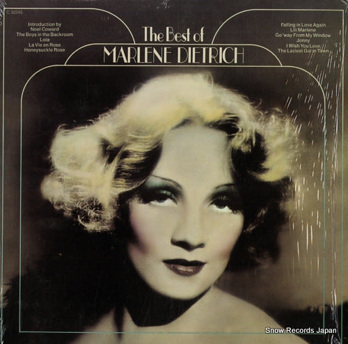 DIETRICH, MARLENE the best of marlene dietrich C32245 Vinyl Records ...