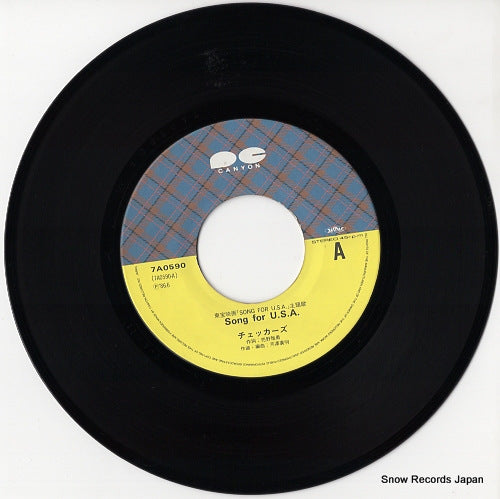 CHECKERS, THE - song for u.s.a. - 7A0590 | Snow Records Japan